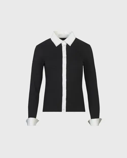 Anne Fontaine Shirt Nuage White - Black/white