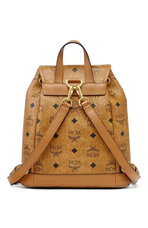 Mcm Mini Aren Backpack - Brown