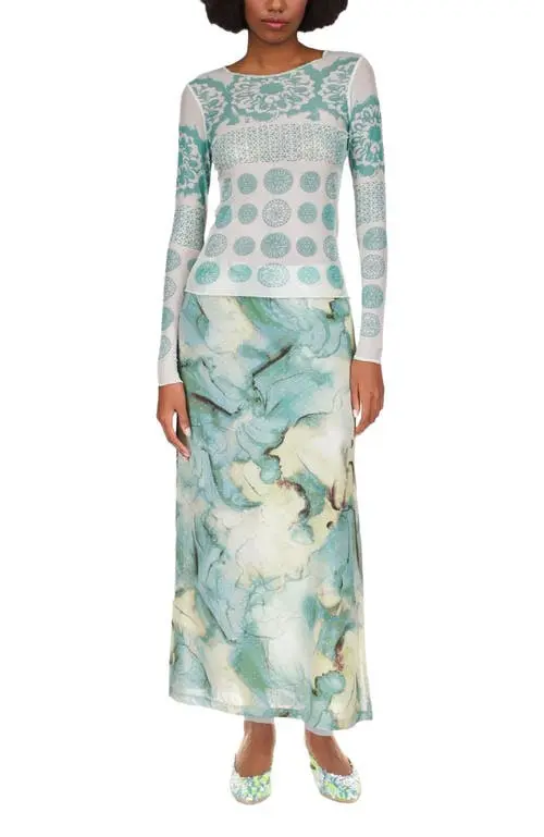 Anna Sui Cosmos Mesh Skirt