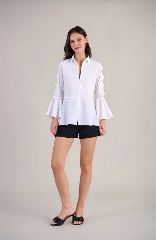 Anne Fontaine Poplin Peplum Shirt