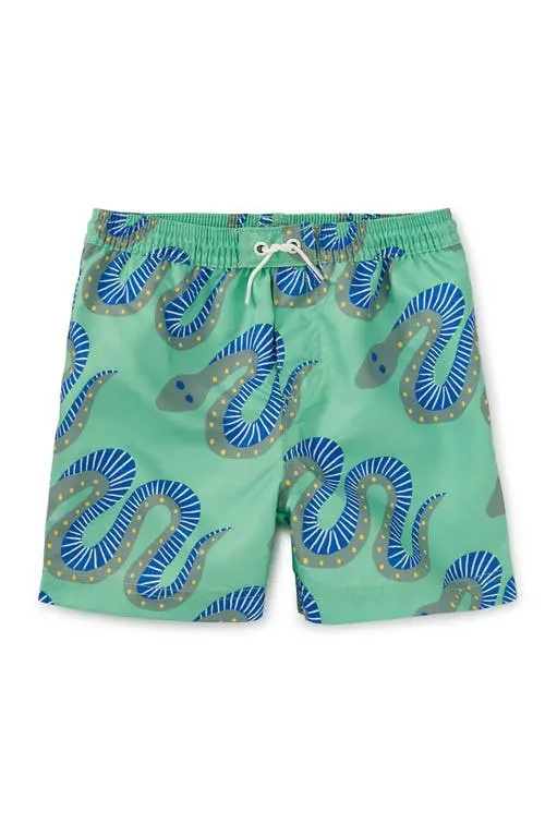 TEA COLLECTION Mid-length Swim Trunks - Squiggle Snakes