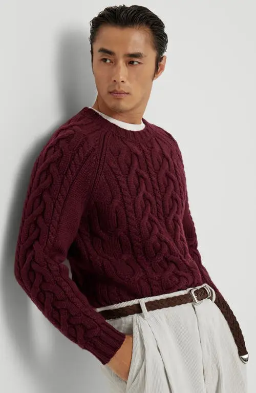 Brunello Cucinelli Cable Knit Cashmere Sweater
