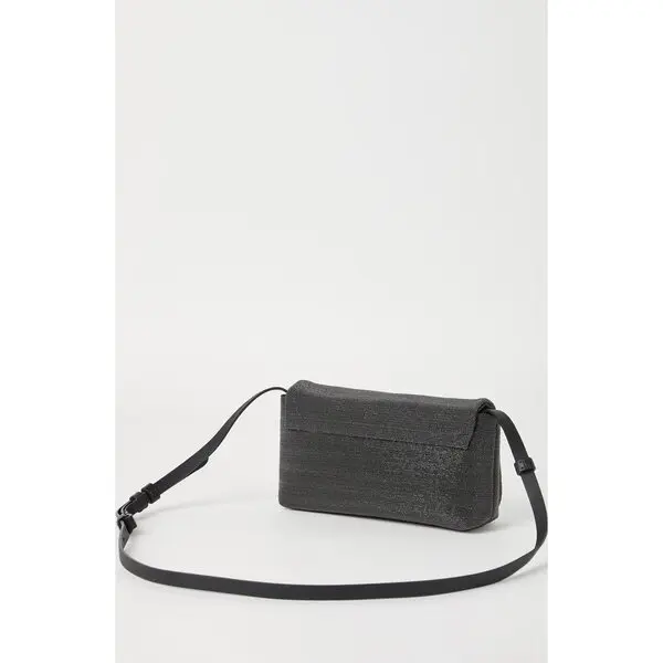 Brunello Cucinelli Mat Calfskin Shoulder Bag - Black