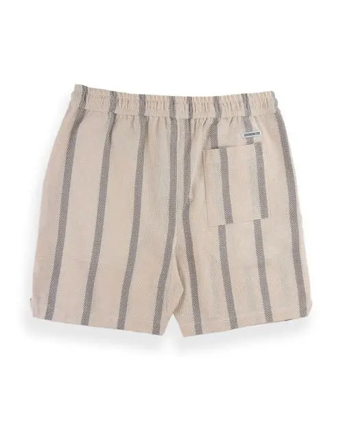 Sovereign Code Passport Shorts - Dark Cream Stripe