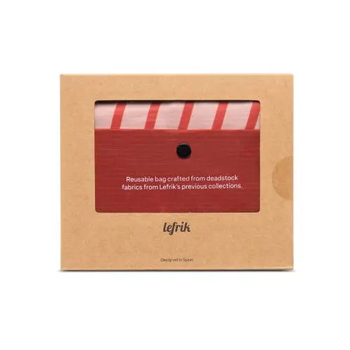 LEFRIK Offcut Shopper Bag - Red Peach
