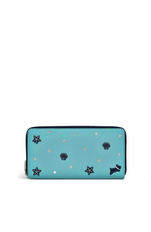 RADLEY Starfish And Seashells Zip Around Wallet - Maldives