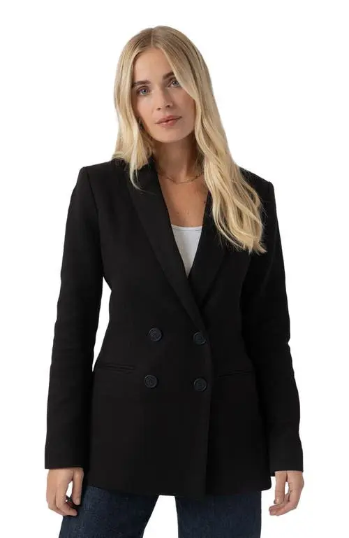 SAINT + SOFIA Cambridge Double-breasted Blazer - Black