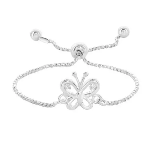 DONATELLO GIAN Sterling Adjustable Butterfly Bracelet - Silver
