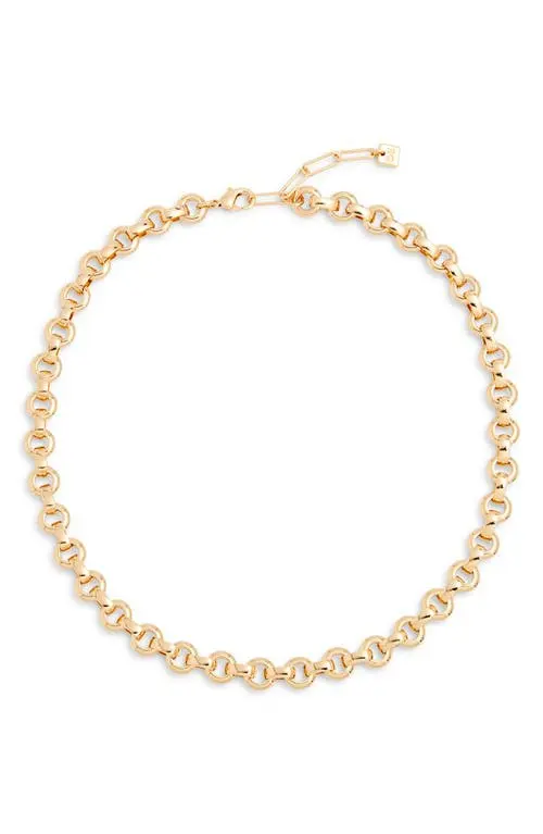 OPEN EDIT Flat Cable Chain Necklace - Gold