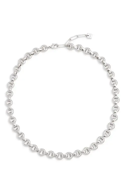OPEN EDIT Flat Cable Chain Necklace - Silver