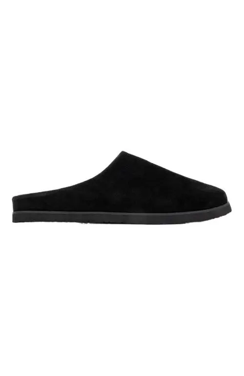 FOREVER & ALWAYS SHOES Space Suede Leather Slide Sandal
