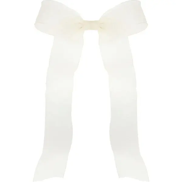 L. Erickson Hayden Bow Barrette - Cream