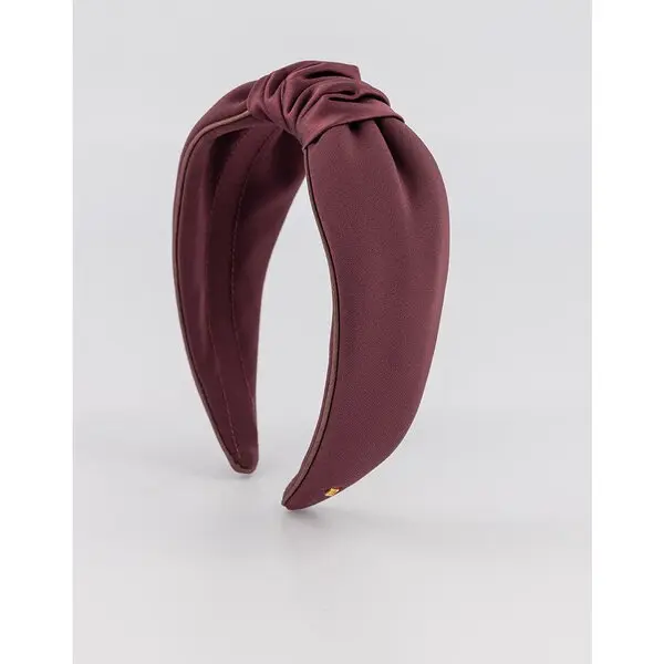 Alexandre De Paris Douceur Satin Headband - Moka