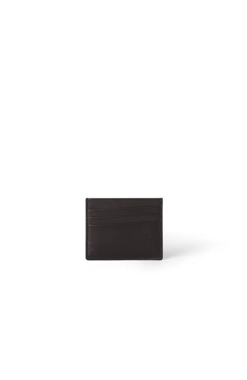 Brunello Cucinelli Calfskin Card Case - Rust Brown