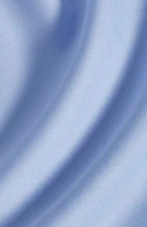 David Donahue Slim Fit Super Fine Twill Dress Shirt - Sky