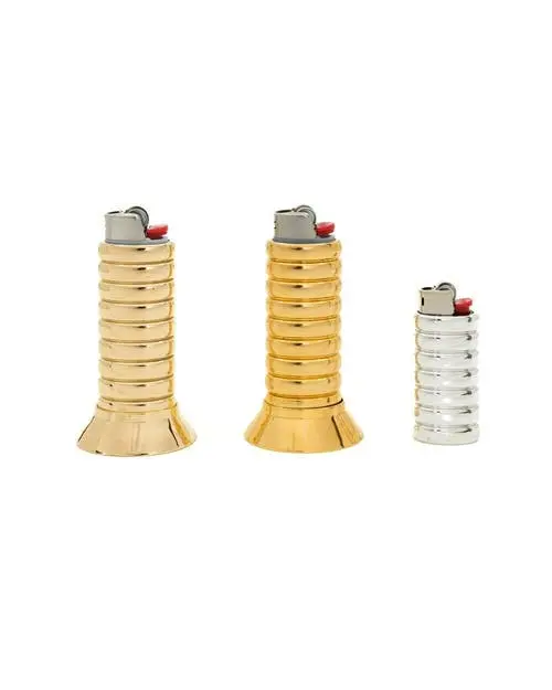 Fry Powers Gio Lighter Holder - Gold