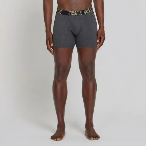 True Religion Boxer Briefs Cotton Stretch Underwear For Pack Of 6 - Black/gold
