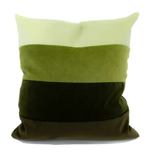Fry Powers Velvet Ombre Throw Pillow - Sage Green