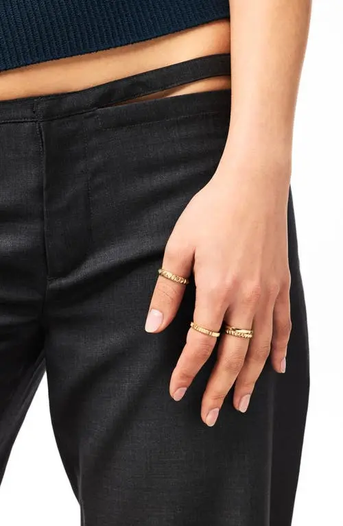 ANA LUISA Solid Yellow Slim Eclipse Ring - Gold