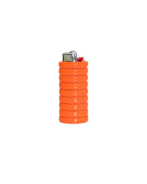 Fry Powers Gio Resin Lighter Holder - Orange