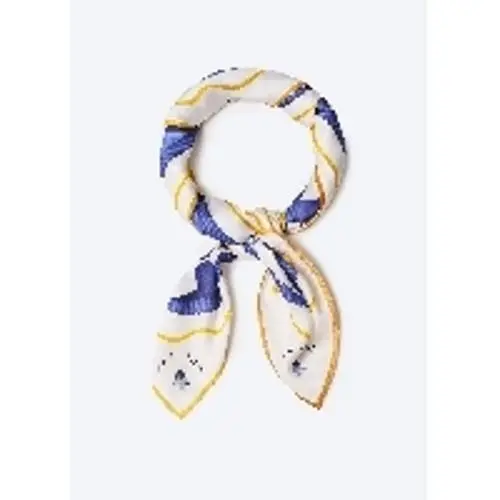 VISCATA Square Scarf - Majolica Blue