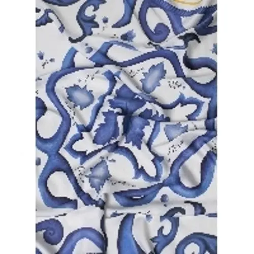 VISCATA Square Scarf - Majolica Blue