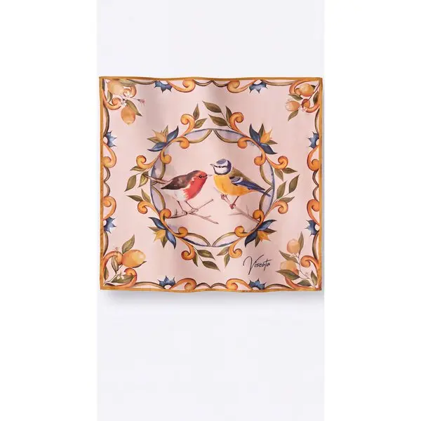 VISCATA Square Scarf - Robin