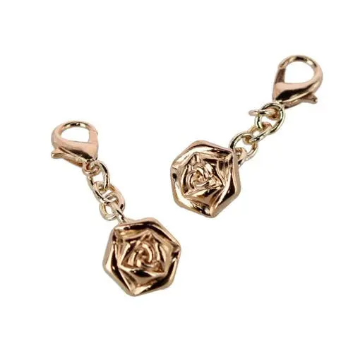 Trafalgar Lupin Rose Collar And Cuff Extenders - Gold Rose With Gold Xl Chain