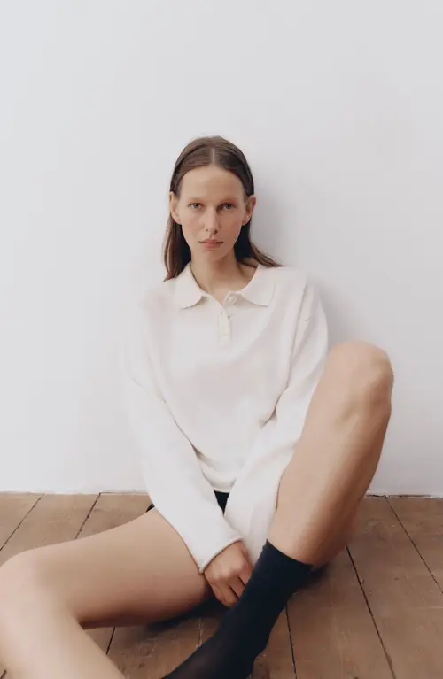 ALL MY LOVE Katie Cashmere Sweater - Oat