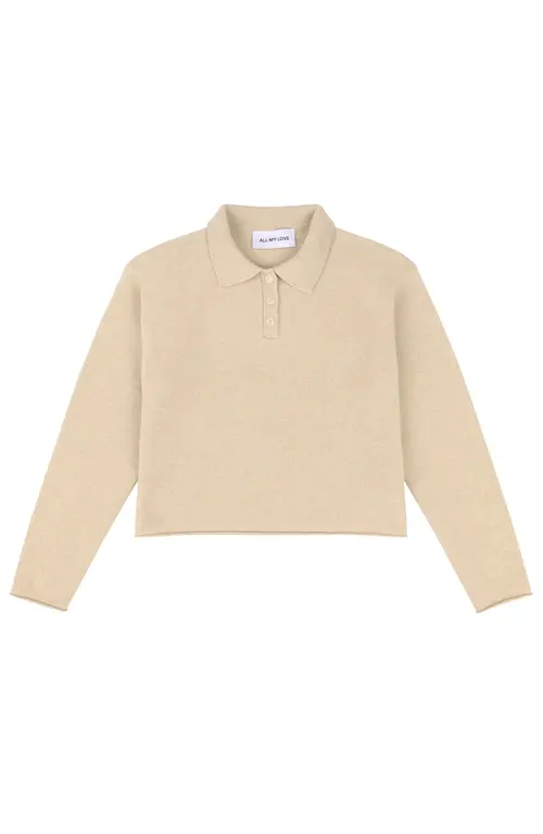 ALL MY LOVE Katie Cashmere Sweater - Oat