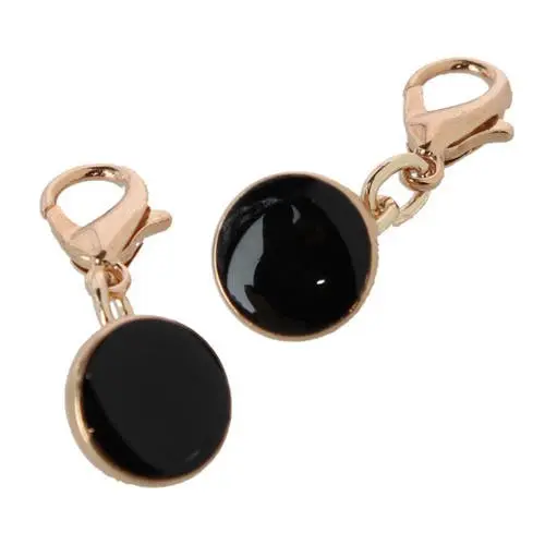 Trafalgar Sutton Collar And Cuff Extenders - Black Button With Gold Chain
