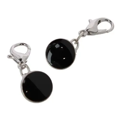 Trafalgar Sutton Collar And Cuff Extenders - Black Button With Silver Chain