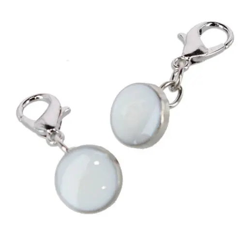 Trafalgar Sutton Collar And Cuff Extenders - White Button With Silver Chain