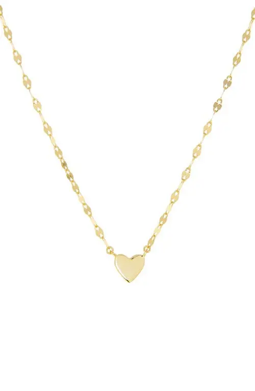 MARLYN SCHIFF Heart Pendant Chain Necklace - Gold