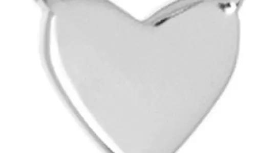 MARLYN SCHIFF Heart Pendant Chain Necklace - Silver