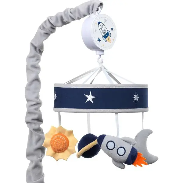 LAMBS & IVY Musical Baby Crib Mobile - Blue