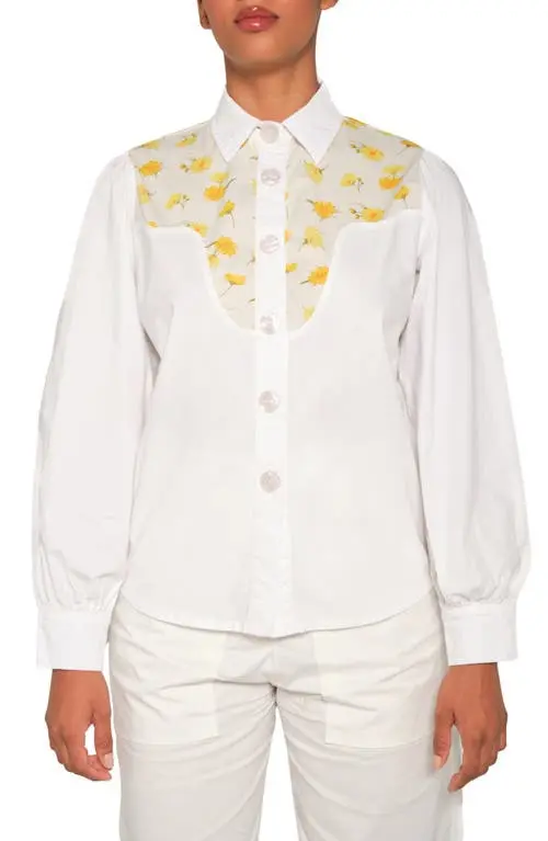 THE LULO PROJECT Alamo Floral Panel Shirt