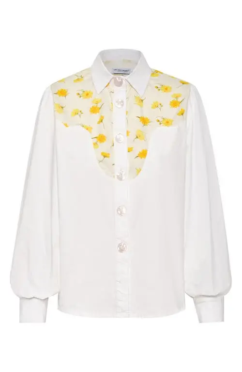 THE LULO PROJECT Alamo Floral Panel Shirt