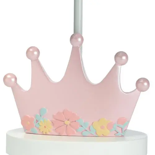 LAMBS & IVY Disney Princesses Crown Nursery Lamp With Shade & Bulb