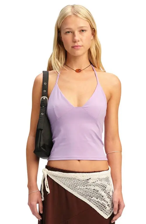 COTTON ON Hold Me Halter - Violet Crush