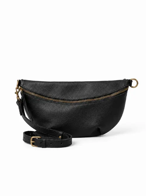 ABLE Berkeley Belt Bag - Pebbled Black