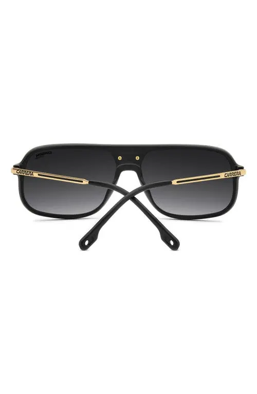 Carrera Eyewear C Sport Oversize Rectangle Sunglasses - Matte Black Gold/dark Grey Sf