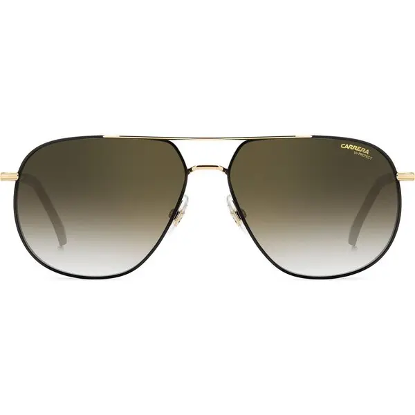 Carrera Eyewear 61mm Navigator Sunglasses - Gold Black/green