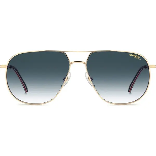 Carrera Eyewear 61mm Navigator Sunglasses - Gold/black Red/dark Blue