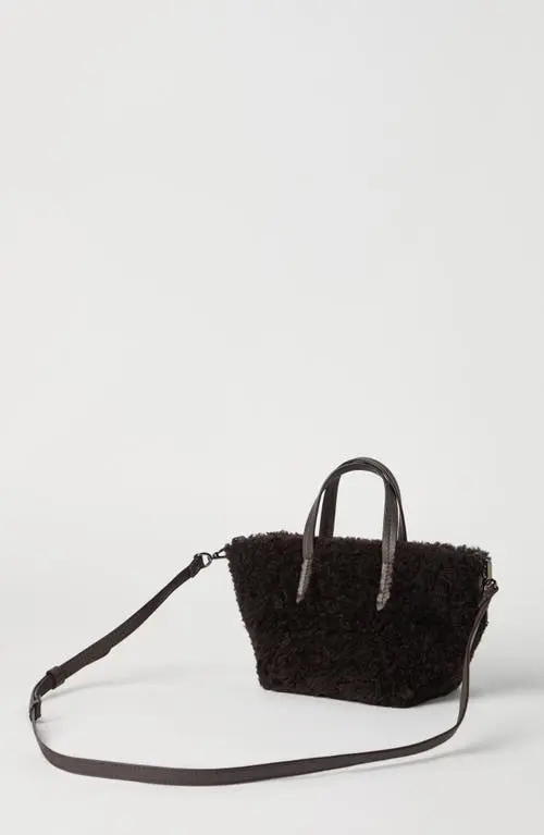 Brunello Cucinelli Shearling Mini Bag