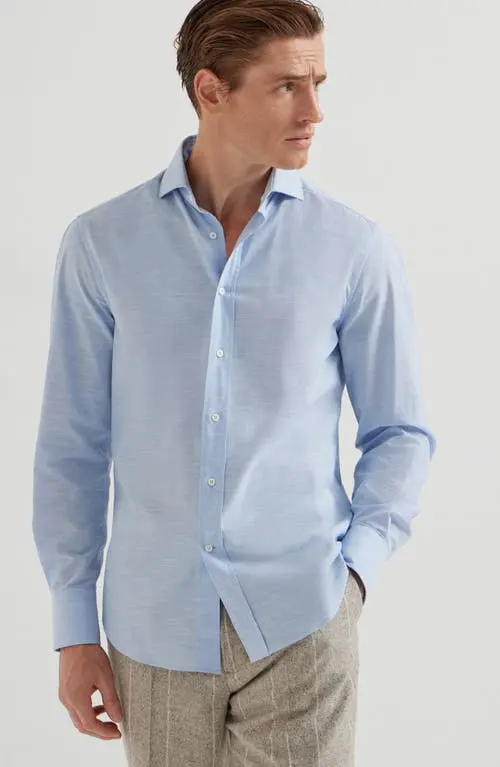 Brunello Cucinelli Oxford Shirt - Azure