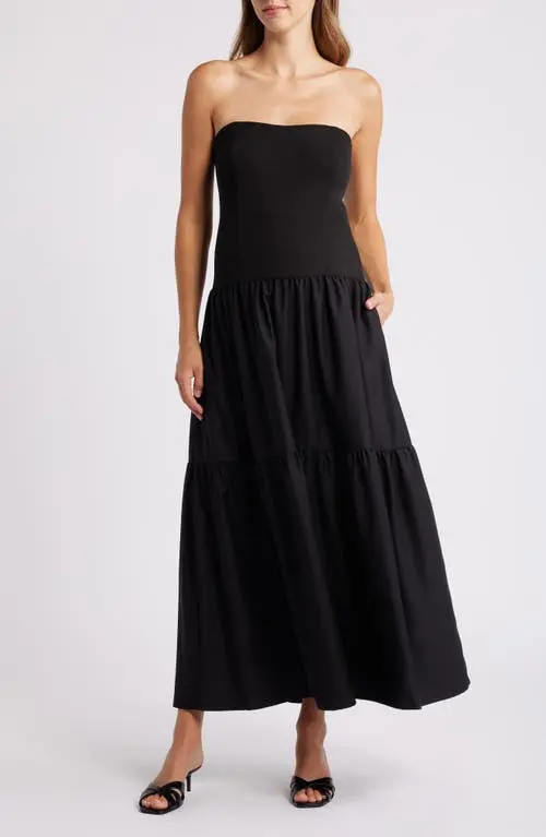 EMILIA GEORGE Evelyn Full Length Strapless Dress