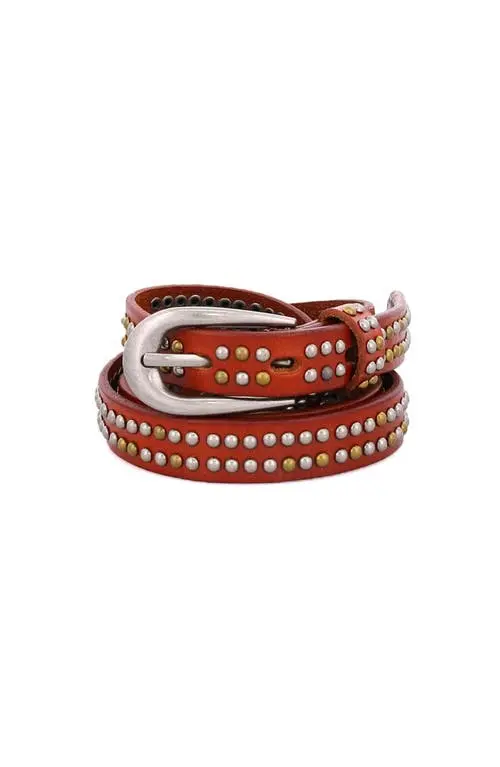 Bed Stu Rico Studded Belt - Tan