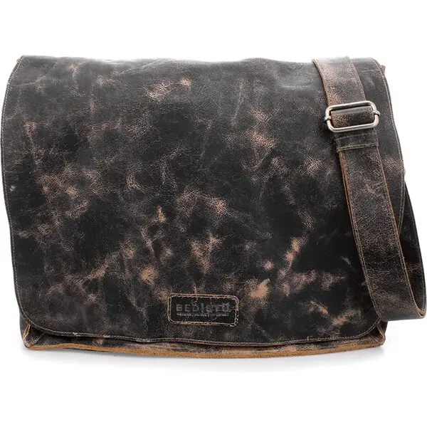 Bed Stu Hampton Ii Messenger Bag - Black Lux