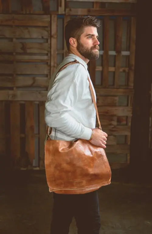 Bed Stu Hampton Ii Messenger Bag - Tan Rustic